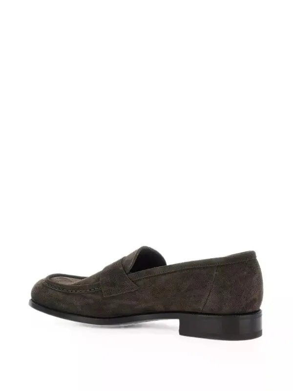 LIDFORT Suede Almond-toe Loafers