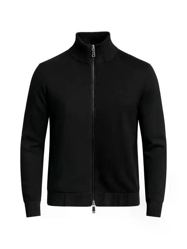 Pal Zileri High-neck Zip-up Cardigan
