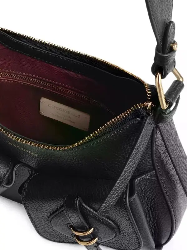 COCCINELLE Small Mavery Pocket Shoulder Bag - Black