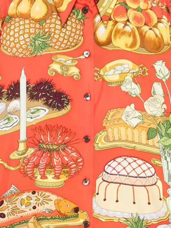 Hermès 1990s Graphic Print Shirt