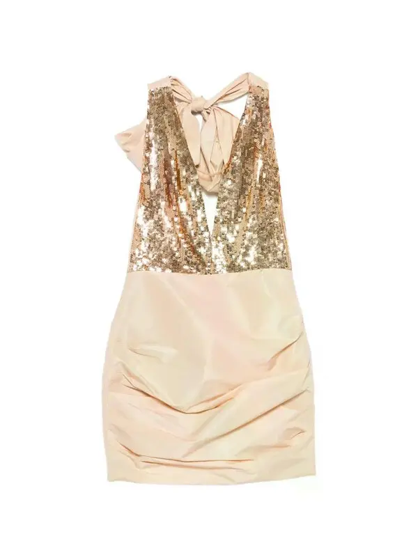Elisabetta Franchi Sequin-embellished Ruched Mini Dress