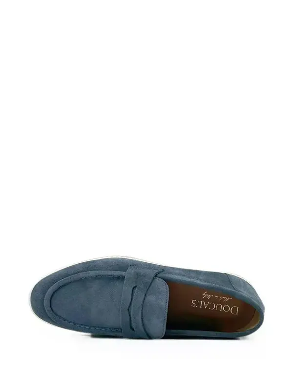 DOUCAL'S Suede Penny-strap Loafers