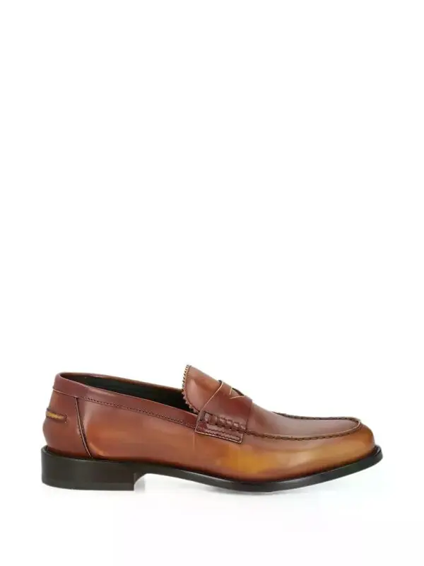 DOUCAL'S Leather Penny-strap Loafers