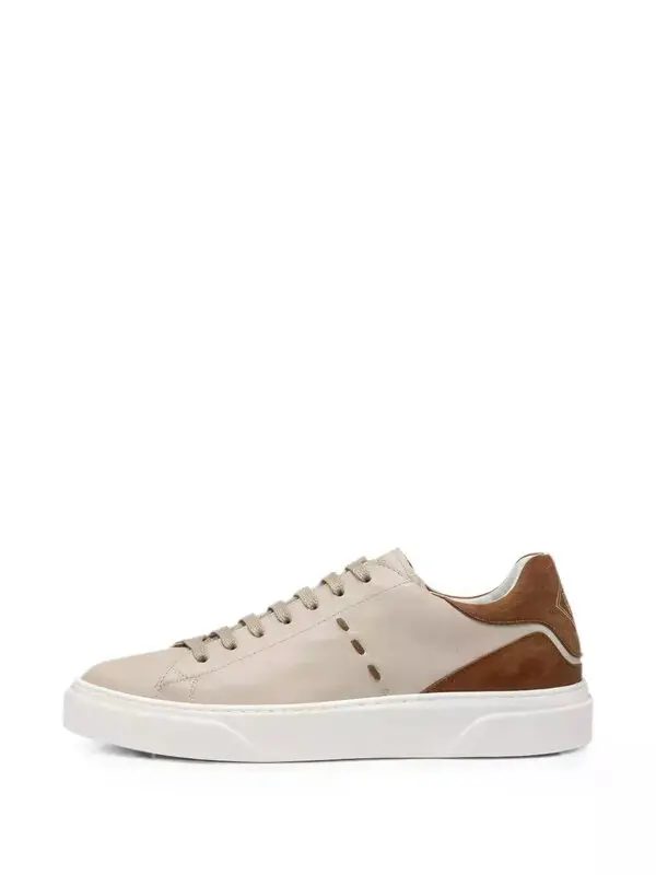 Pal Zileri Suede Panelled Sneakers