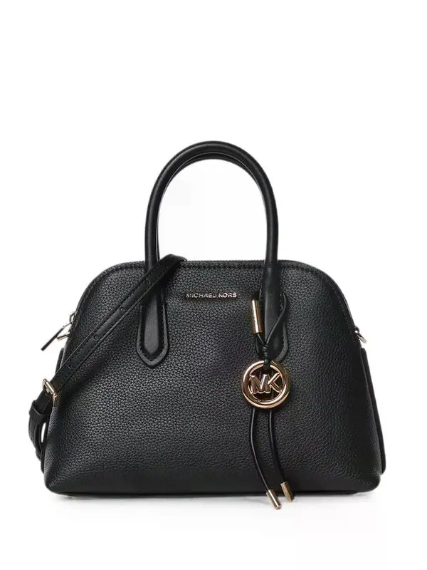 Michael Kors Medium Freddie Logo-charm Pebbled Handbag
