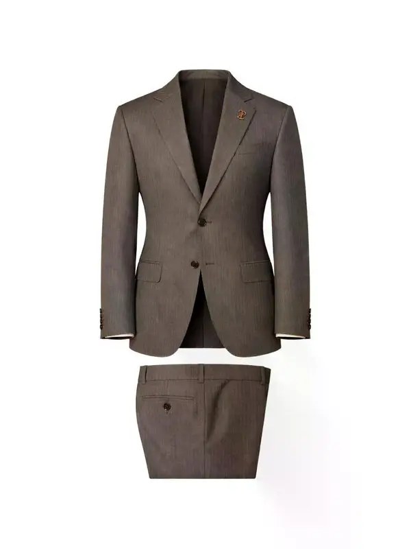 Pal Zileri Pinstripe-pattern Single-breasted Suit - Grey