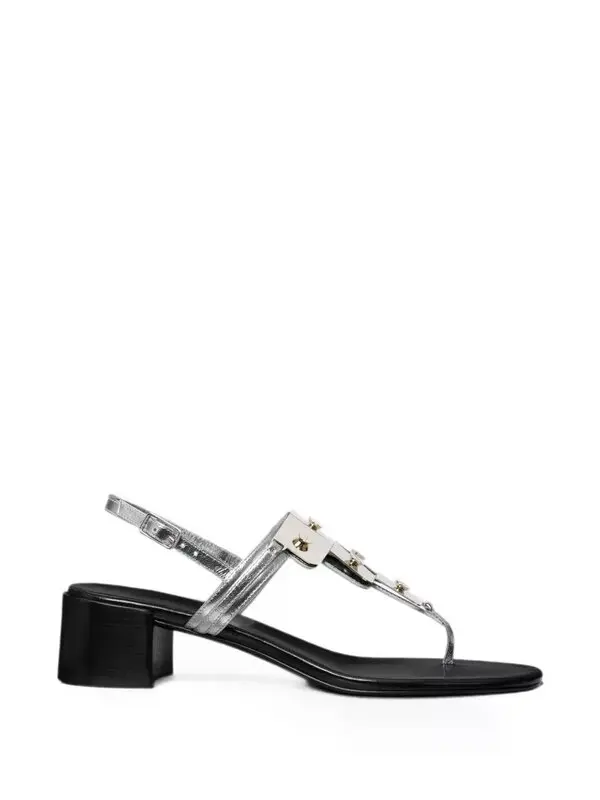 Tory Burch Studded Slingback Block Heel Sandals