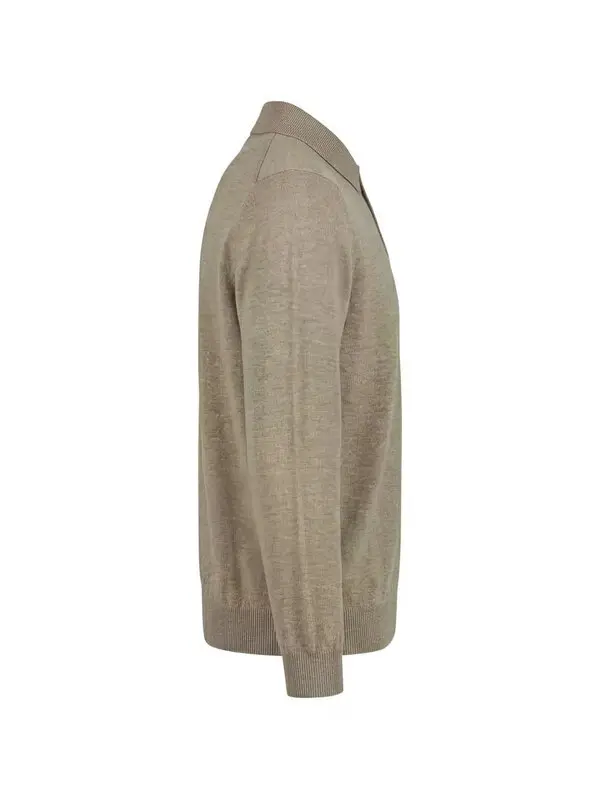 TOMBOLINI Polo-collar Wool Polo Shirt