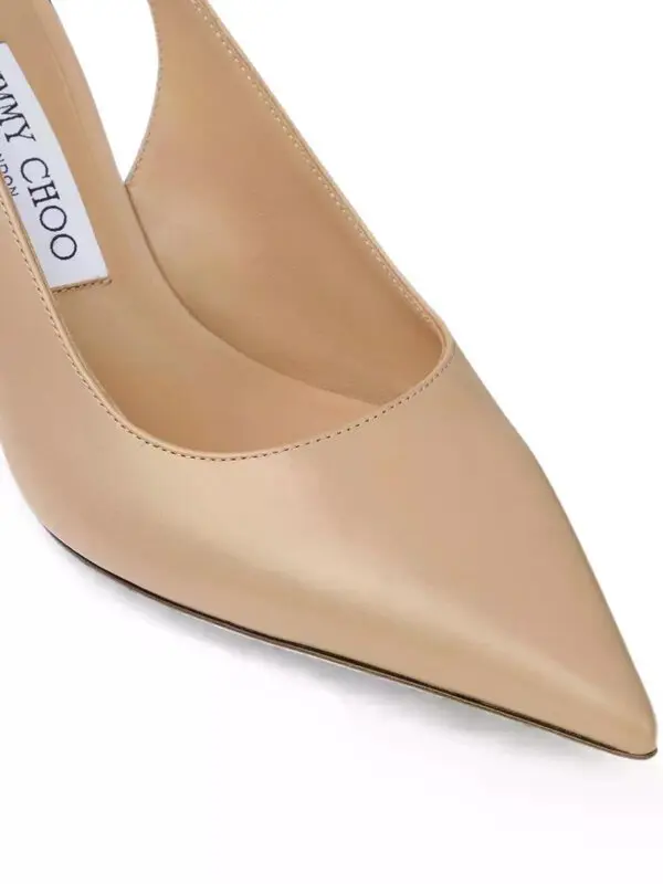 JIMMY CHOO Love Pointed-toe Slingback Pumps - Neutrals