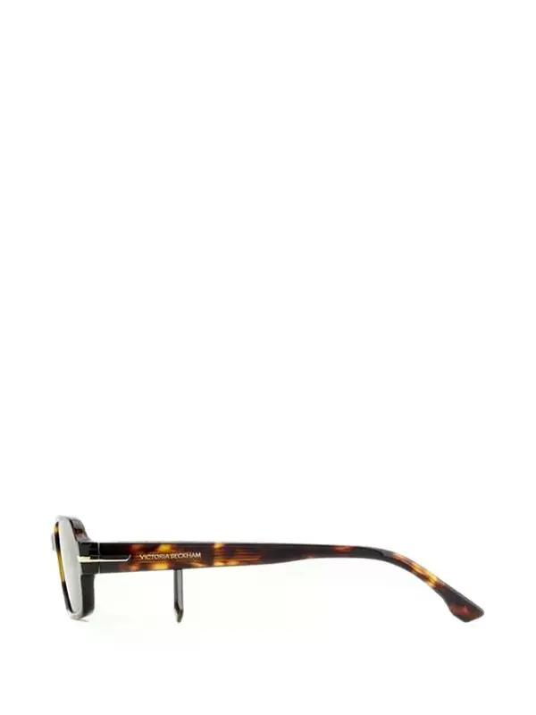 Victoria Beckham Tortoiseshell-effect Rectangle-frame Sunglasses