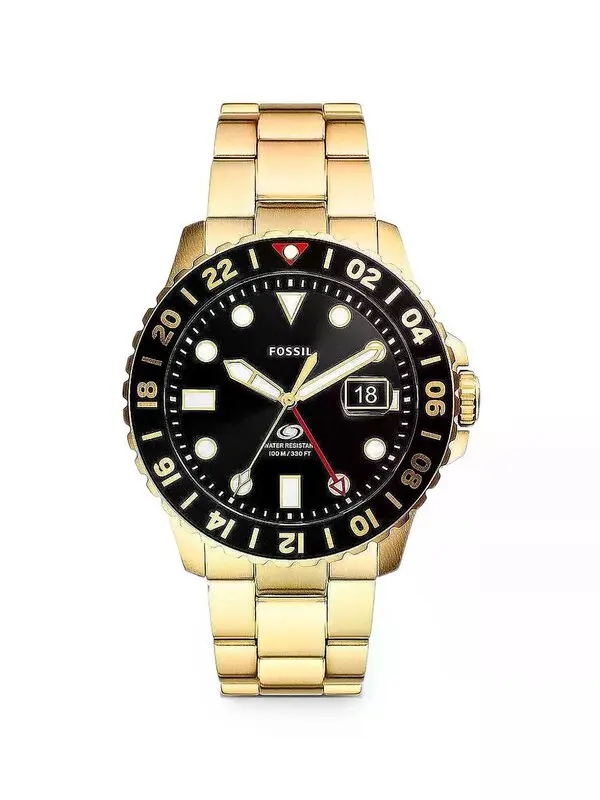 Fossil Gmt Watch With Link Bracelet