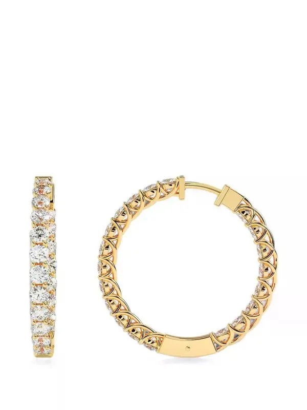 Diamond Essentials Lucida Diamonds Hoop Earrings