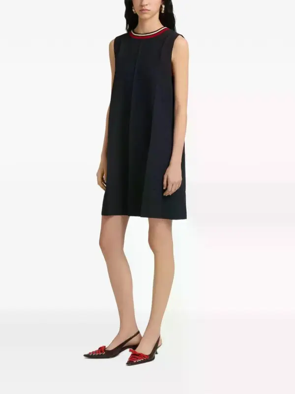 Marni Pleated Sleeveless Mini Dress