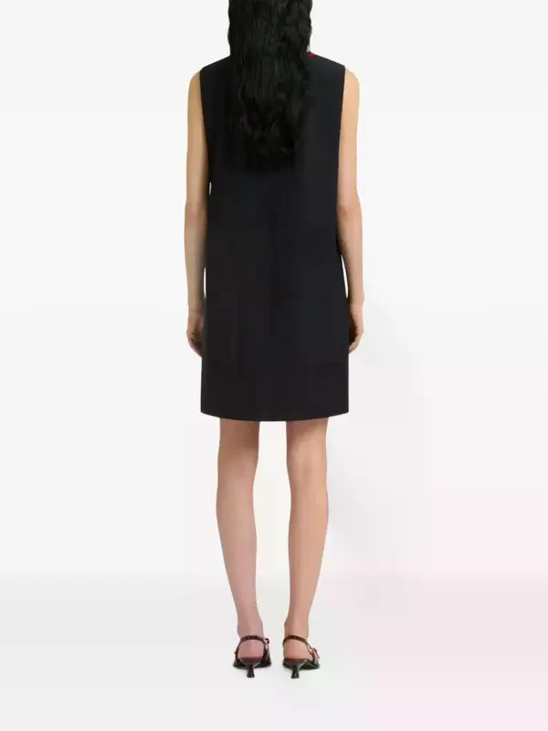 Marni Pleated Sleeveless Mini Dress