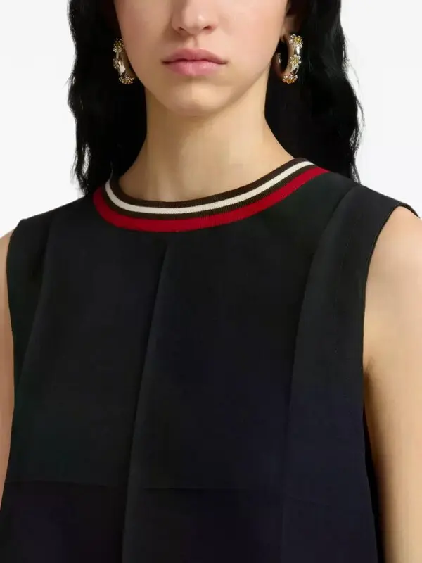 Marni Pleated Sleeveless Mini Dress