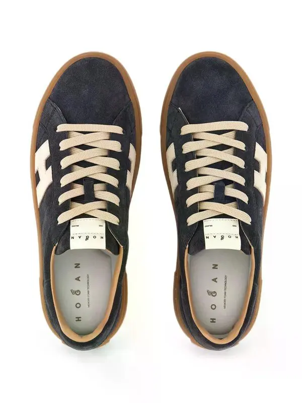 Hogan Crosswind Suede Sneakers - Blue