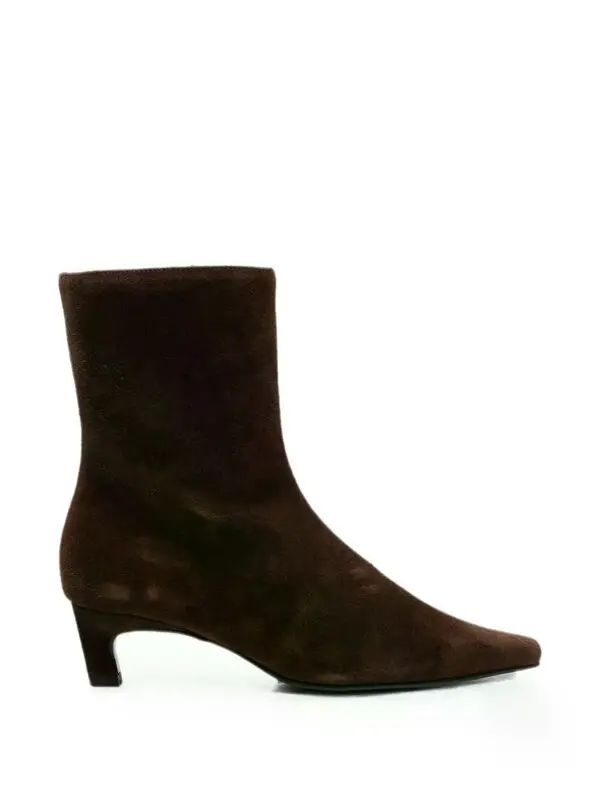 ALOHAS Suede Pointed-toe Ankle Boots