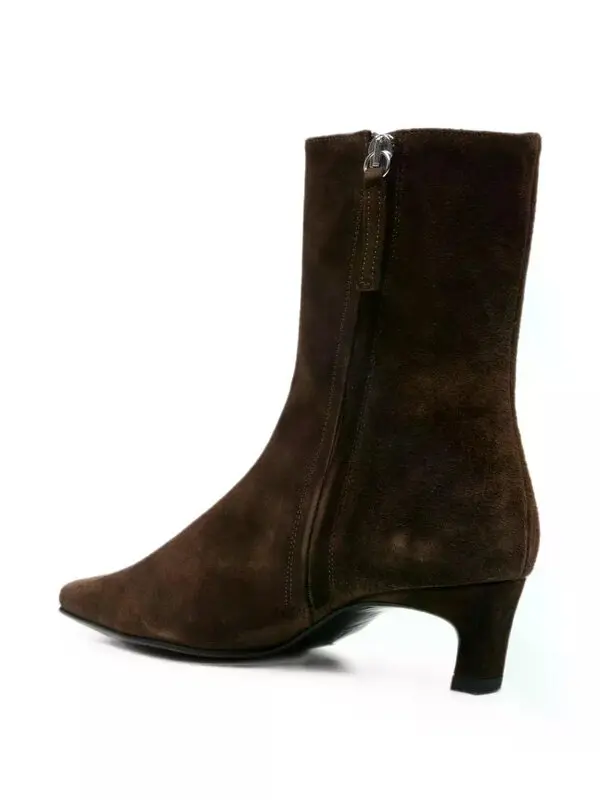 ALOHAS Suede Pointed-toe Ankle Boots