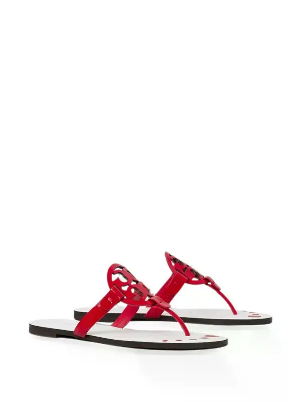 Tory Burch Miller Flat Thong Sandals - Red