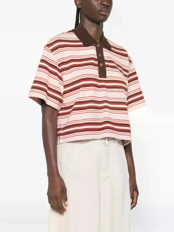 Moncler Striped Short-sleeve Polo Shirt