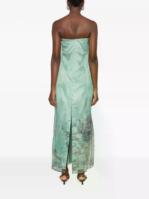 Staud Amara Strapless Maxi Dress