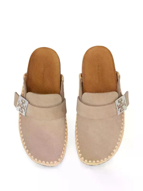 Tory Burch Mellow Raffia Flat Mules