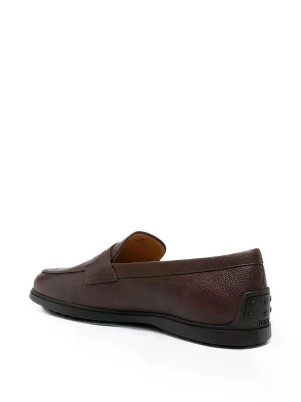 TOD'S Gommino Pebble-detail Leather Loafers