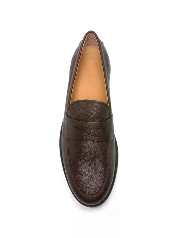 TOD'S Gommino Pebble-detail Leather Loafers
