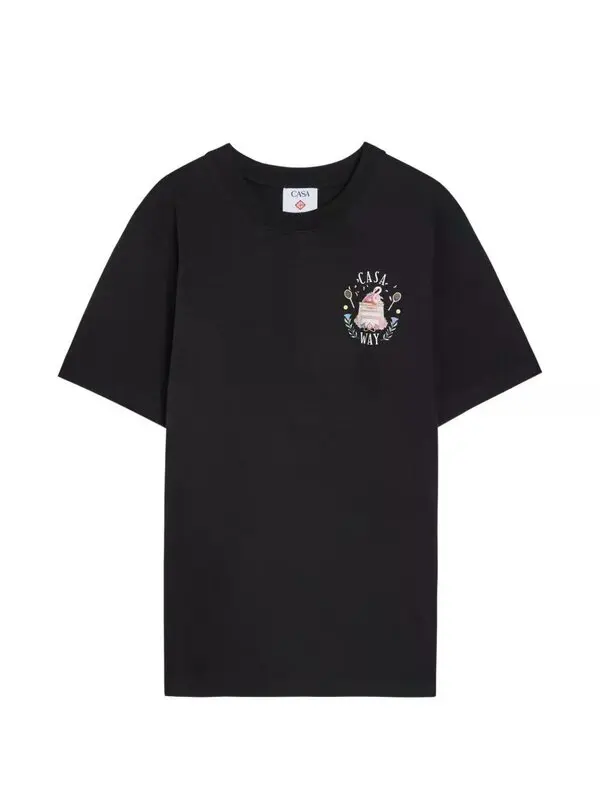 Casablanca Casa Way Graphic-print T-shirt - Black