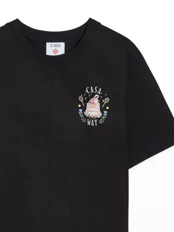 Casablanca Casa Way Graphic-print T-shirt - Black
