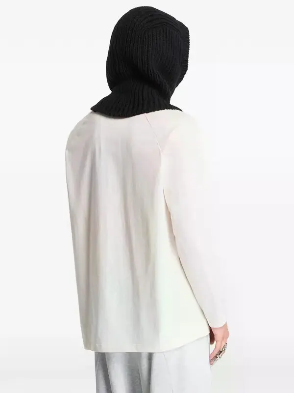 Y3 Crew Neck T-shirt With Gradient Sleeve Detail