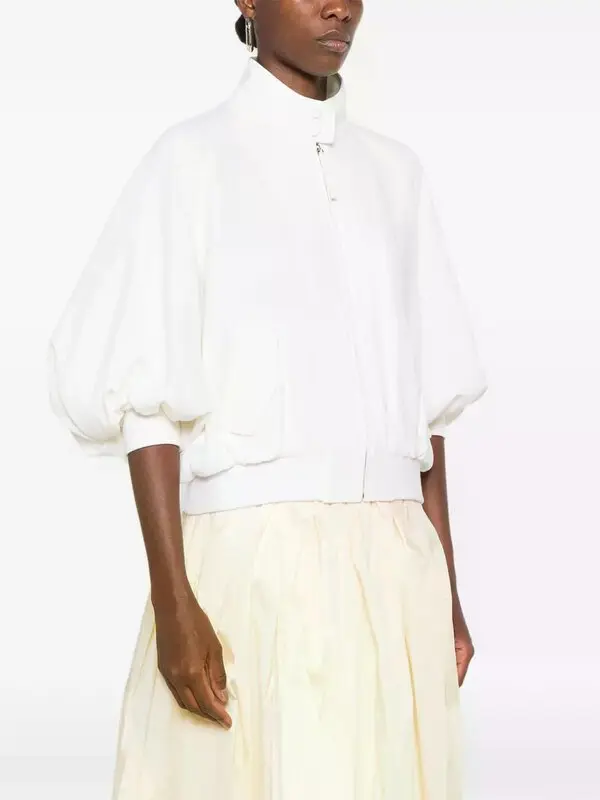 Gabriela Hearst Puff-sleeves Bomber Jacket
