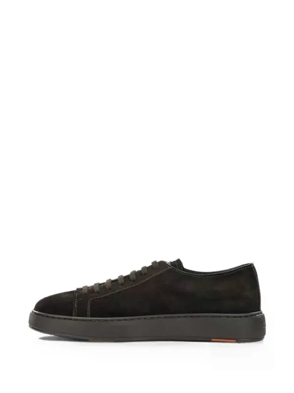 Santoni Suede Lace-up Sneakers
