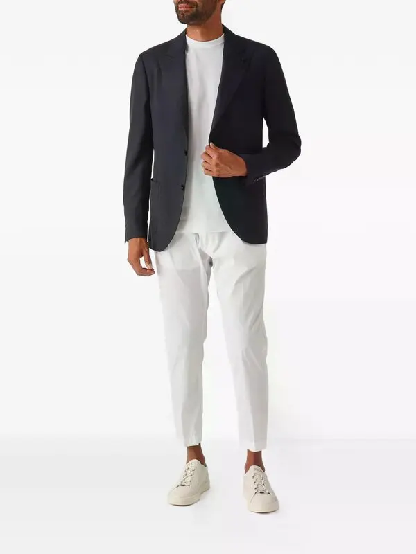 LARDINI Peak-lapels Single-breasted Blazer - Blue