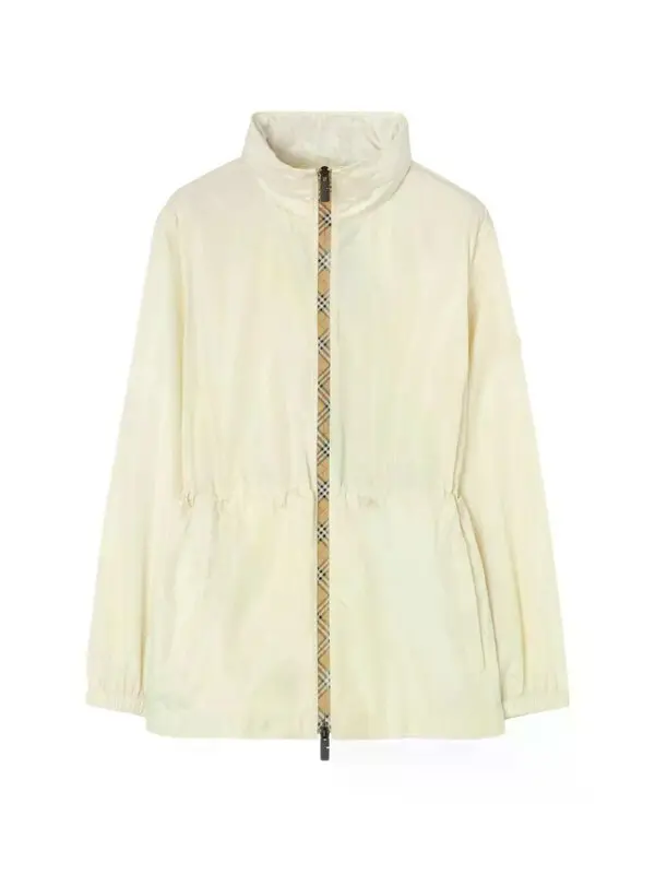 Burberry Short Checker-tape Nylon Parka