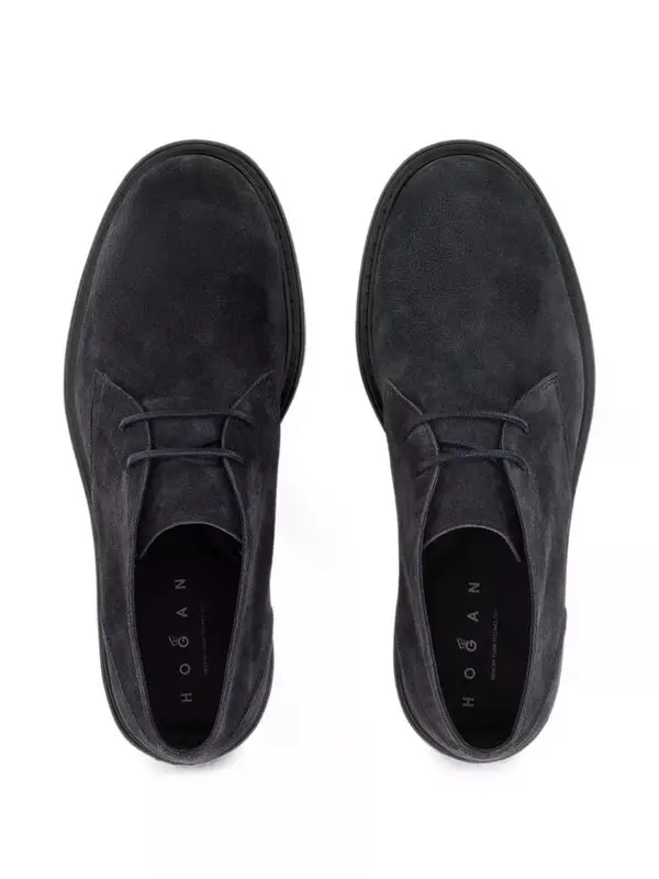 Hogan Suede Lace-up Boots