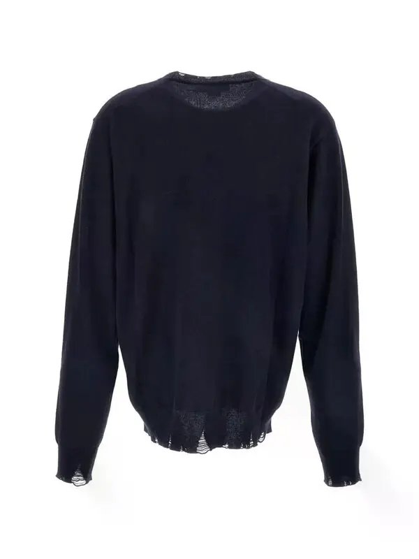 Stella McCartney Distressed Fine-knit Sweater