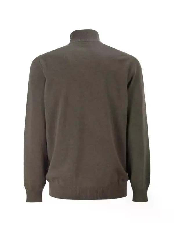 Brunello Cucinelli Cashmere Quarter-zip Knitwear - Brown