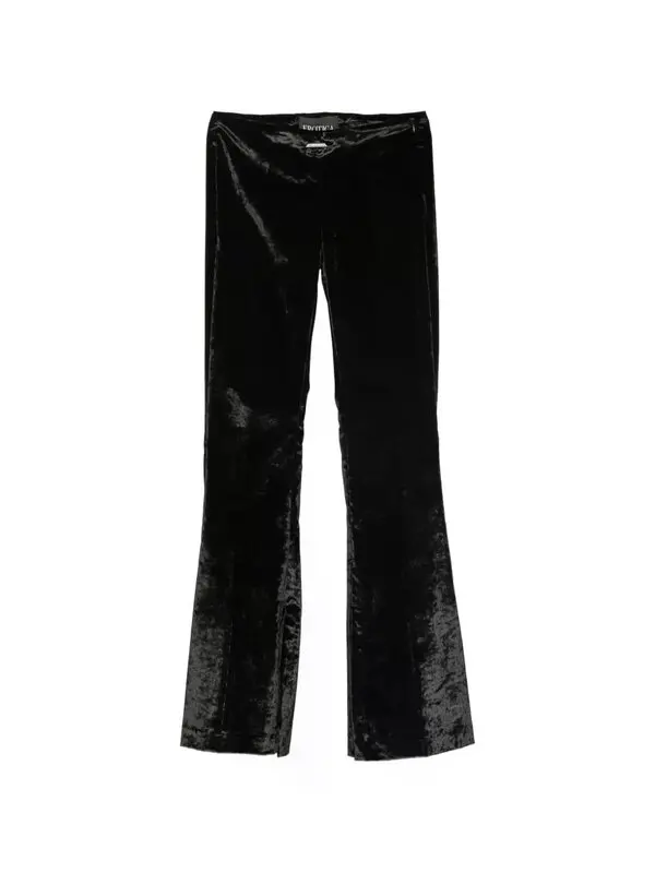 DONDUP Crushed Velvet Flared Trousers