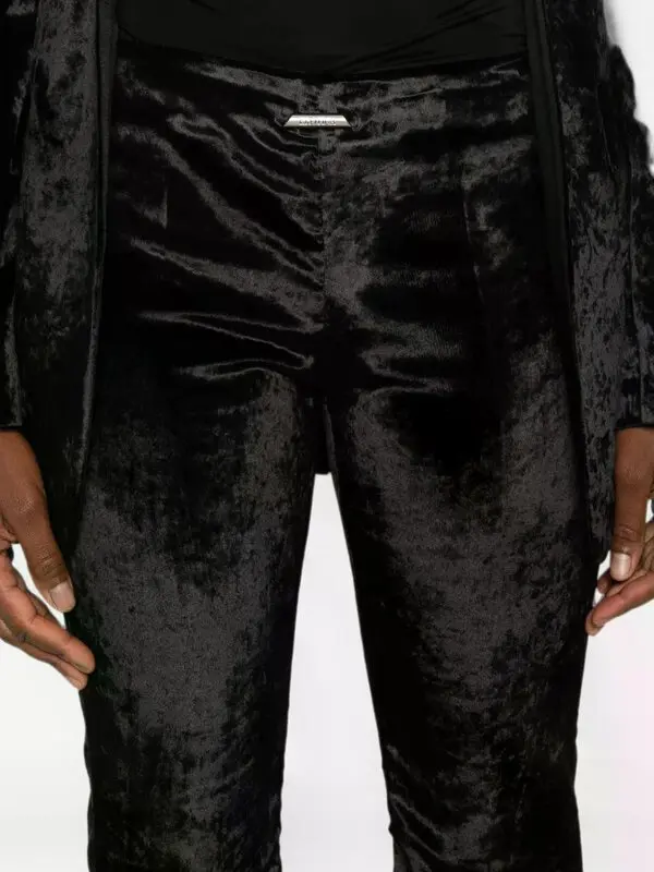 DONDUP Crushed Velvet Flared Trousers