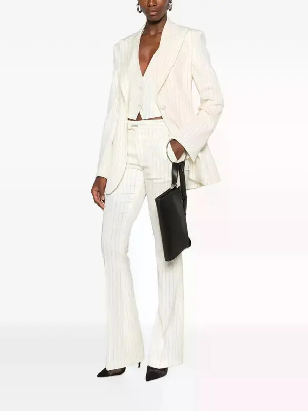 DONDUP Pinstripe Cropped Waistcoat
