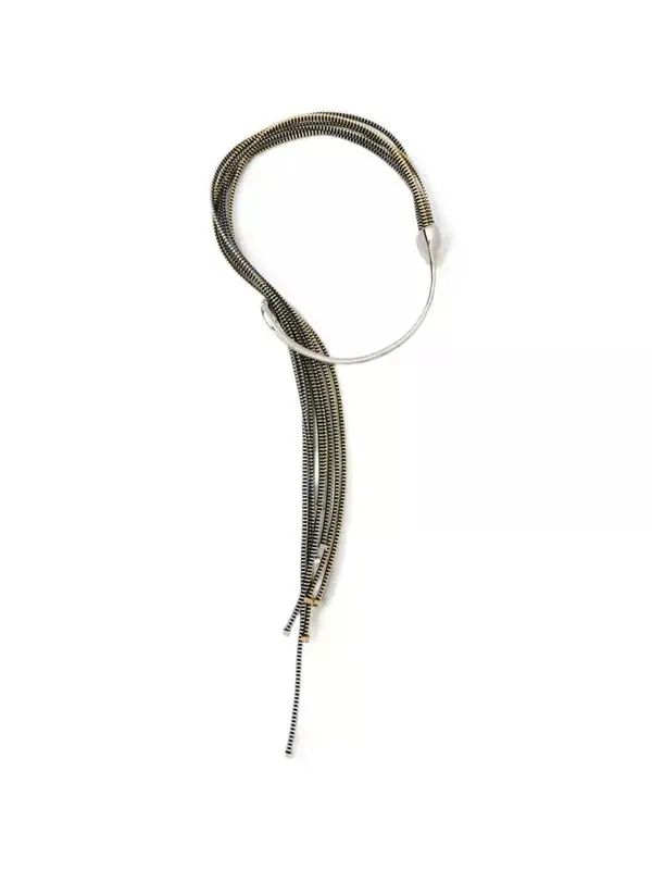 JEAN PAUL GAULTIER Zip Detail Necklace - Silver