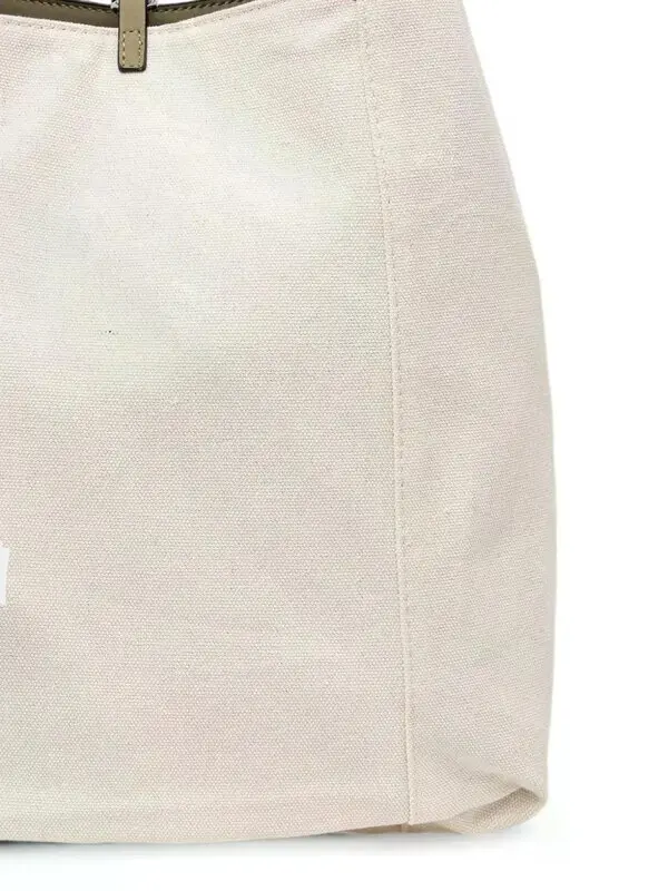 BENETTON Logo-embroidered Reversible Tote Bag
