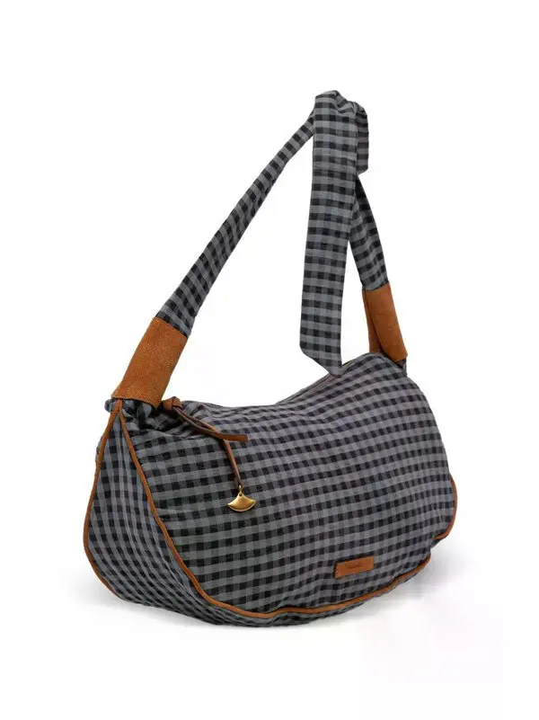 SESSUN Mini Lango Gingham-check Shoulder Bag