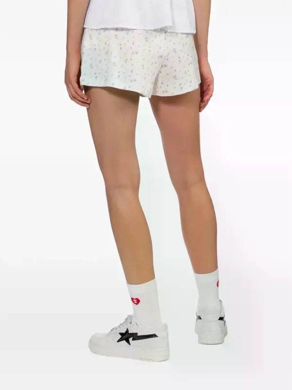 AAPE BY *A BATHING APE Apee™ A Bathing Ape® Floral-print Pointelle-knit Shorts