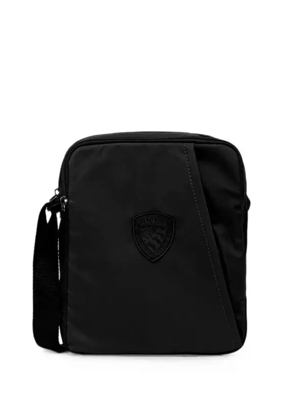 BLAUER. Logo-patch Messenger Bag - Black