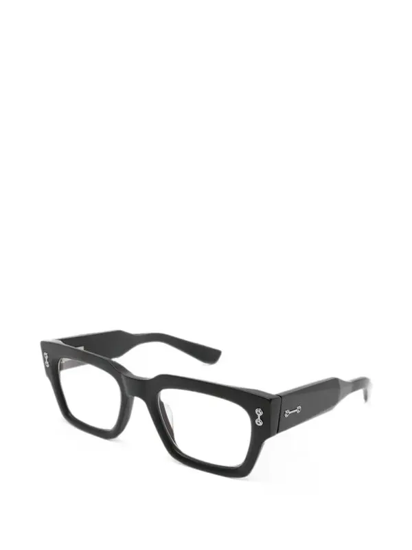 AKONI Cosmo Square-frame Eyeglasses - Black