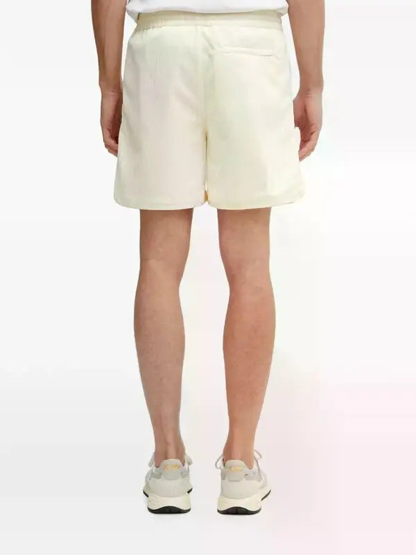 Filling Pieces Mesh Knit Logo Embroidered Shorts