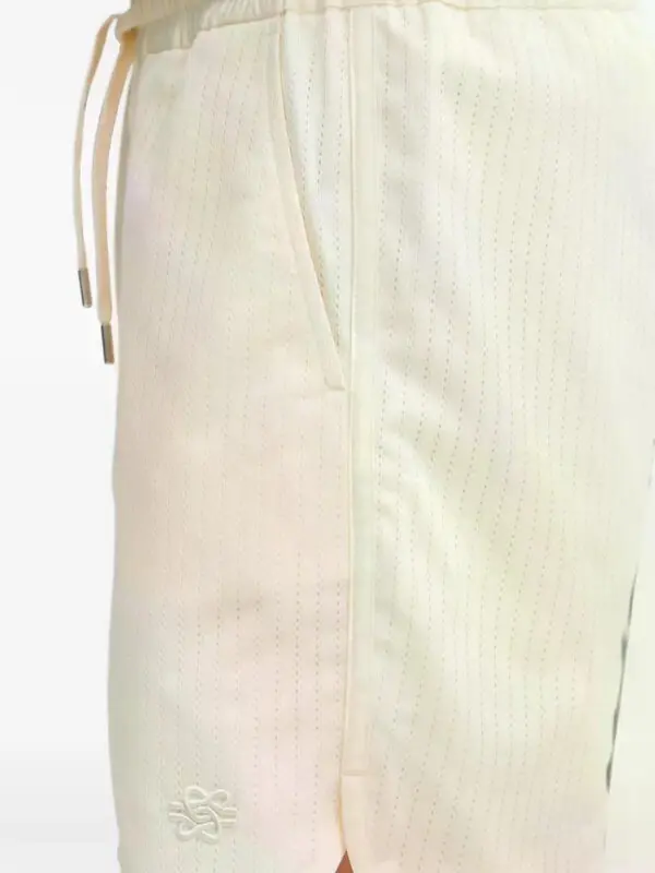 Filling Pieces Mesh Knit Logo Embroidered Shorts