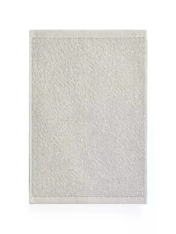 CU I SEEYOU Terry-cloth Herringbone-border Bath Towel - Neutrals